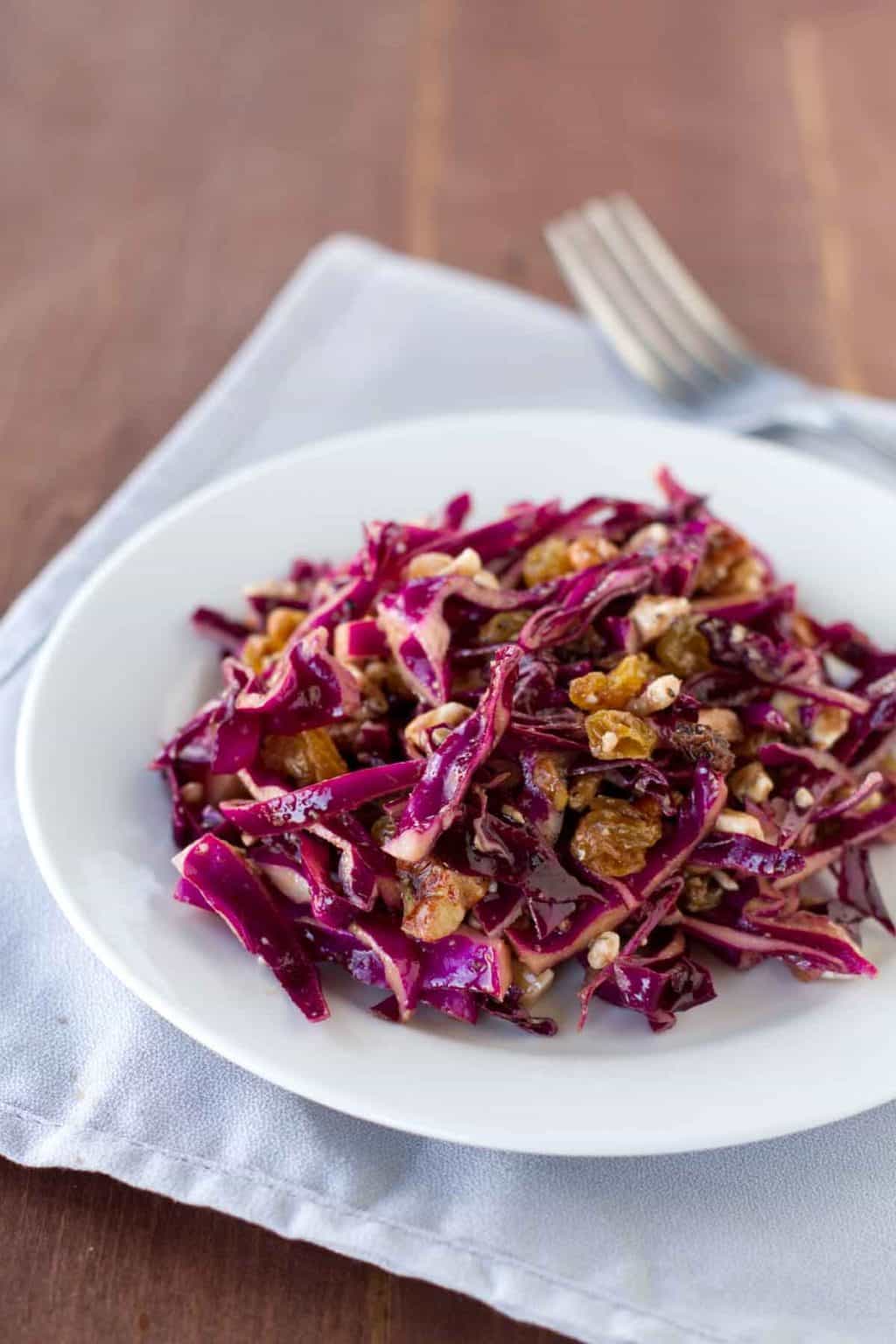 Red Cabbage Salad - Taste and Tell