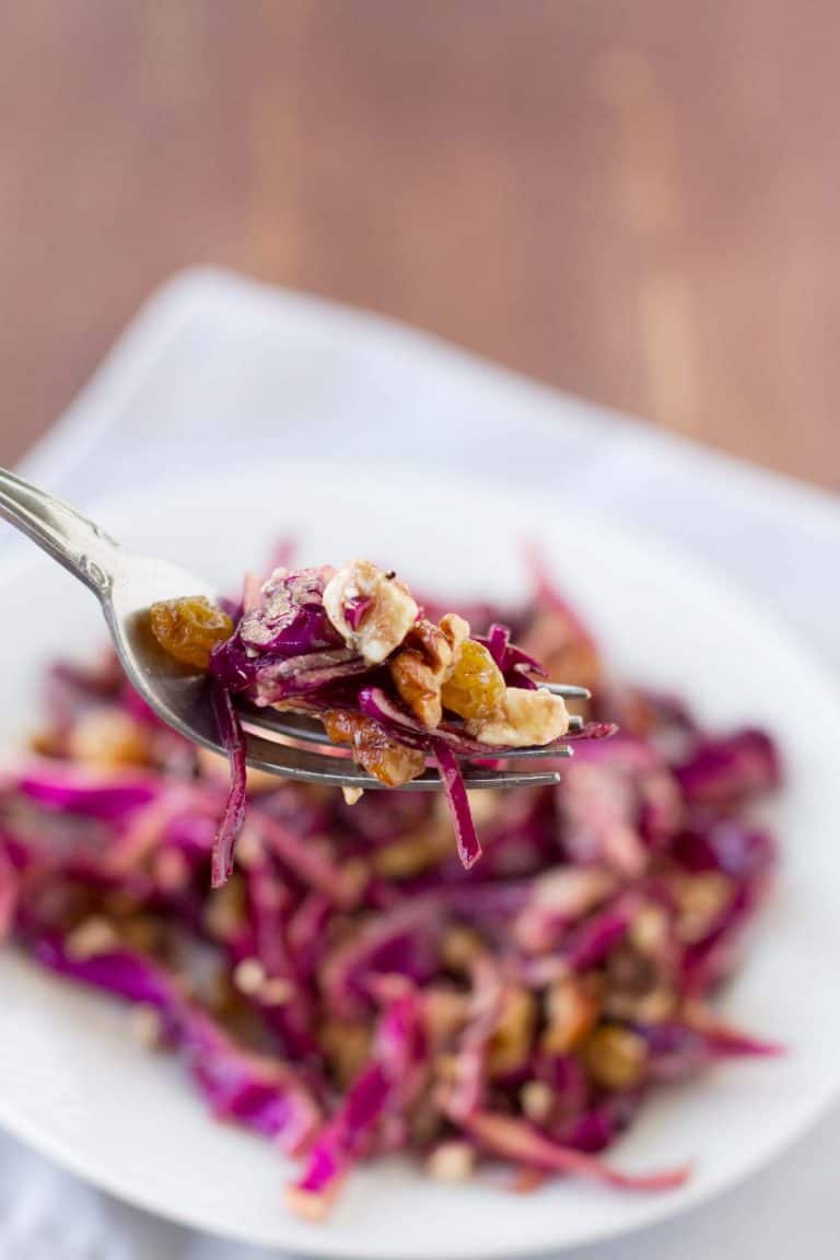 Red Cabbage Salad - Taste and Tell