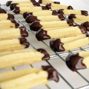Chocolate Dipped Cookies Recipe - Taste and Tell