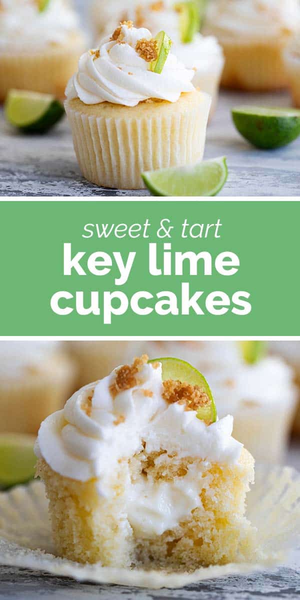 Key Lime Cupcakes with Key Lime Pie Filling - Taste and Tell