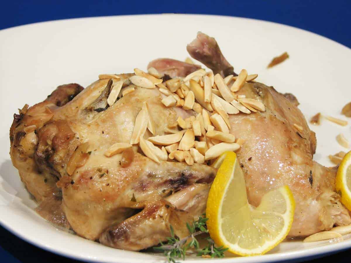 Roasted Lemon Almond Cornish Hens {Slow Cooker} - Taste and Tell
