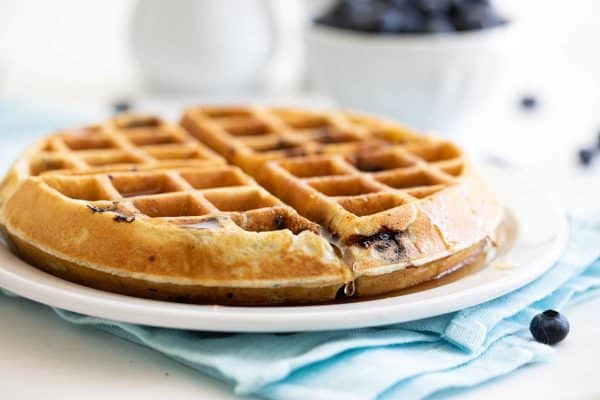 Homemade Blueberry Waffles Recipe - Taste and Tell