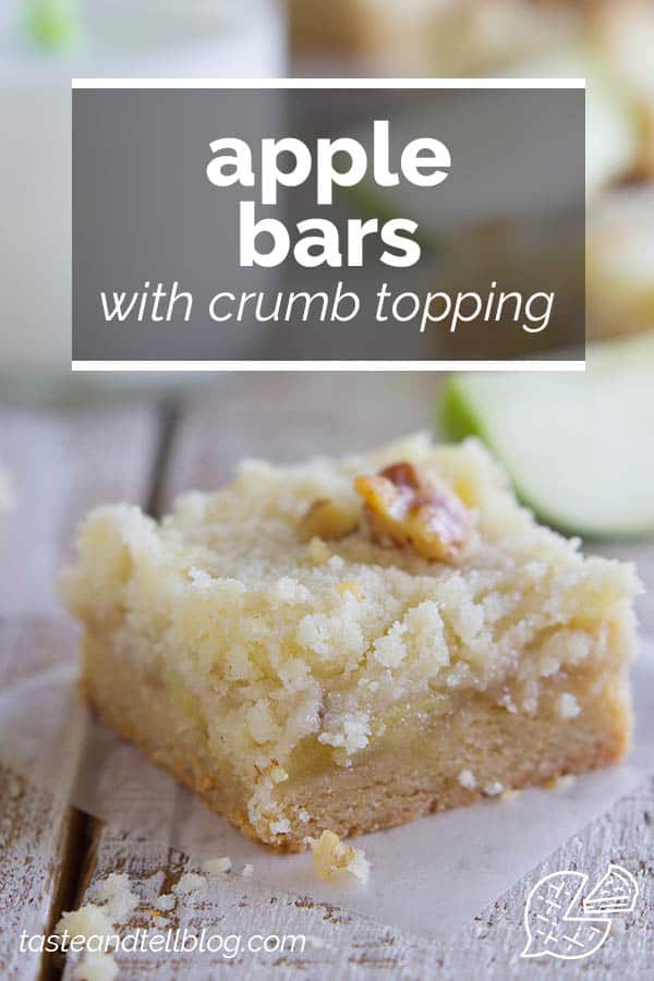 Apple Bars with Crumb Topping - Taste and Tell