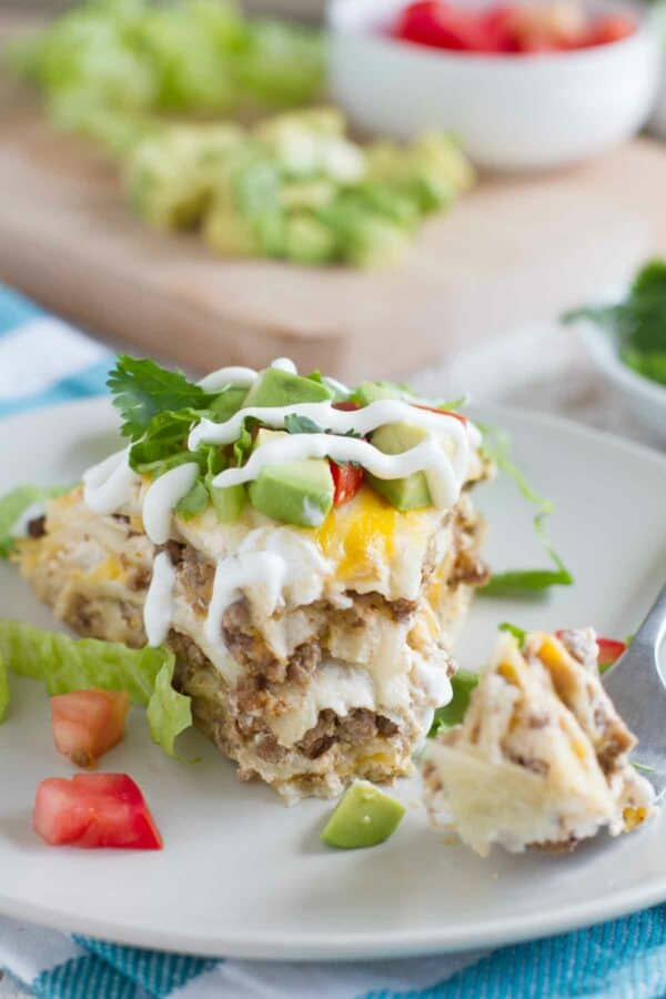 Taco Tortilla Stack - Taste and Tell