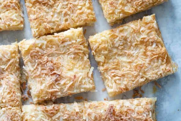 Easy 4 Ingredient Coconut Bars Recipe - Taste and Tell