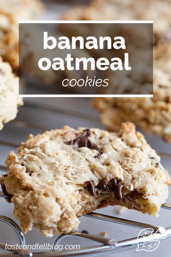Banana Oatmeal Cookies - Taste and Tell