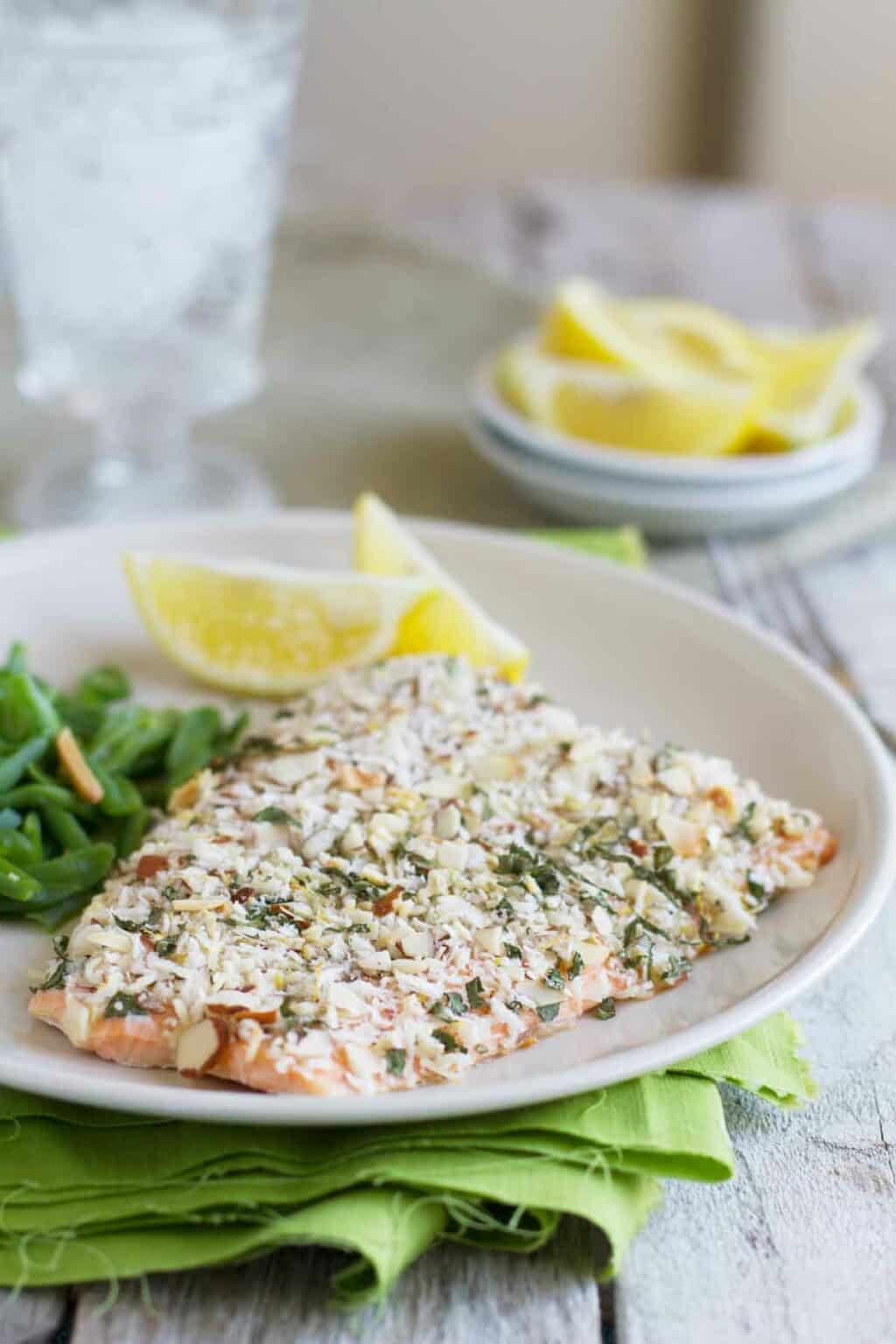 Almond Crusted Salmon - Taste and Tell