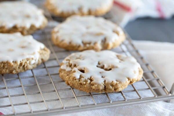 Iced Oatmeal Cookies - Taste and Tell