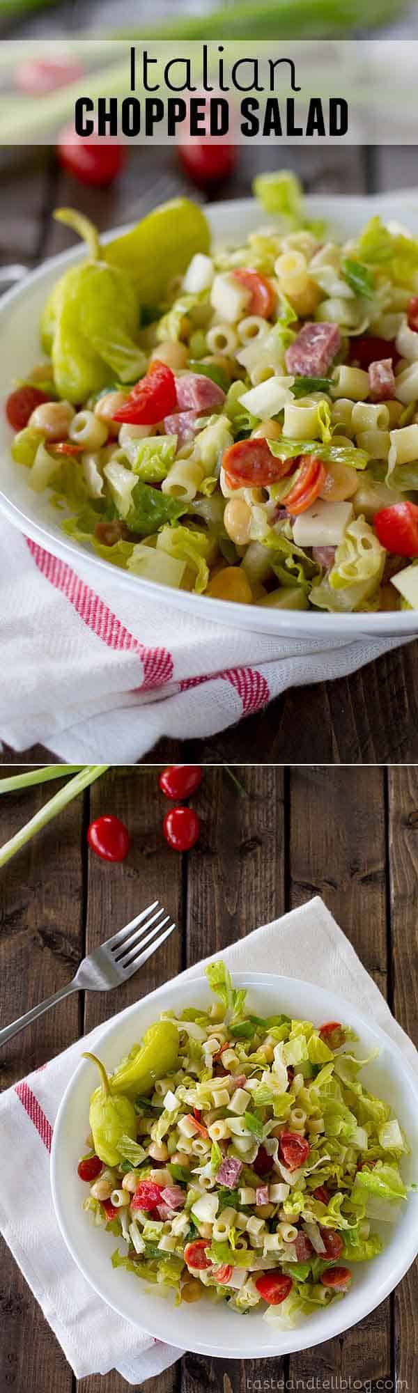 Italian Chopped Salad - Taste and Tell