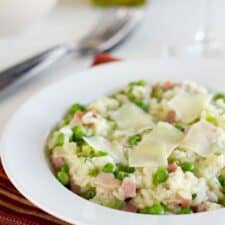 Ham Risotto with Peas - Taste and Tell