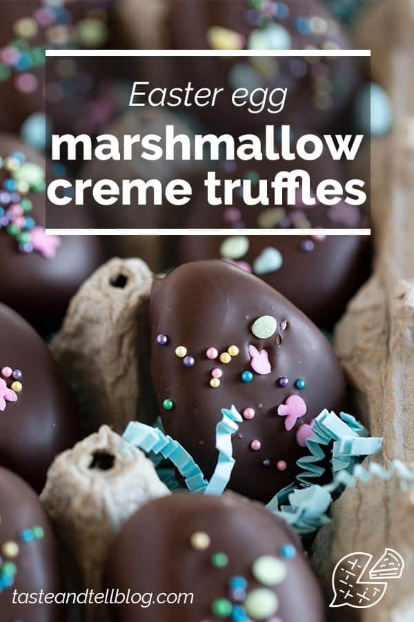 Easter Egg Marshmallow Creme Truffles - Taste and Tell