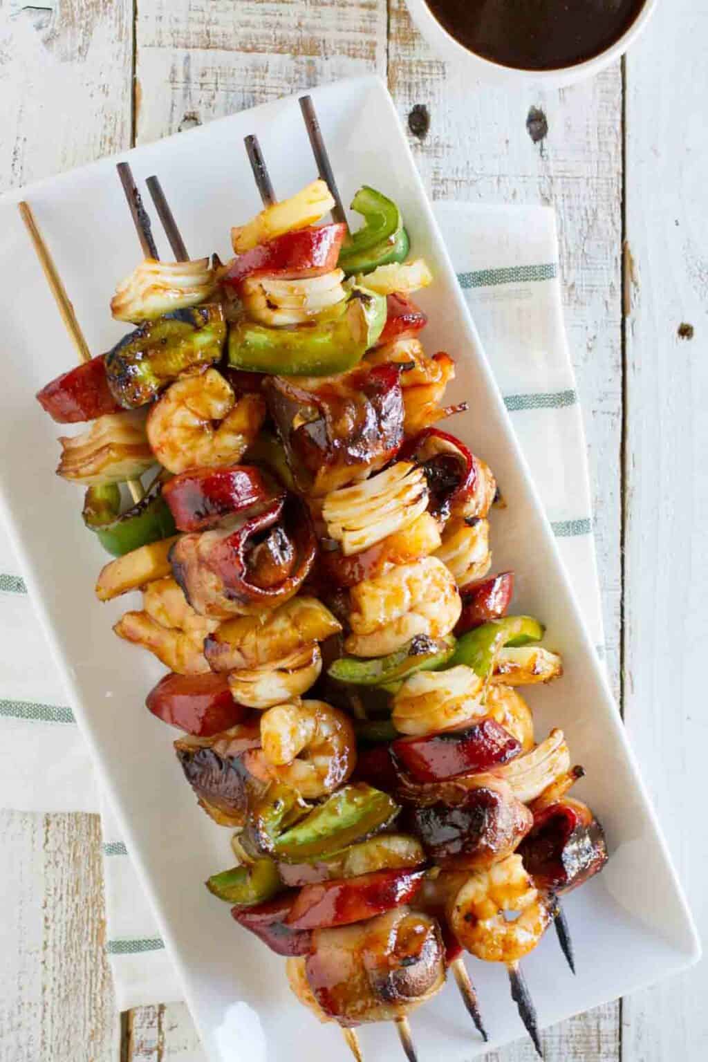 Sausage And Shrimp Kabobs