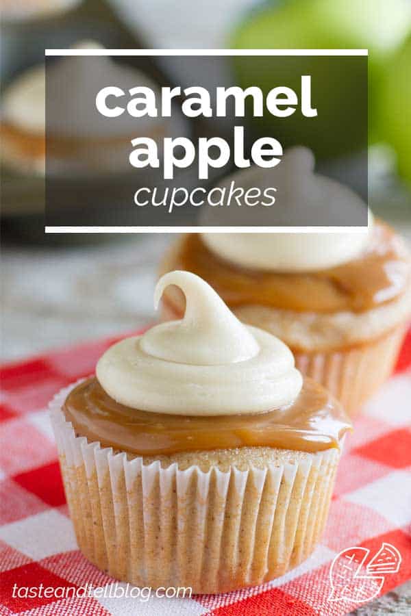 Caramel Apple Cupcakes - Taste and Tell