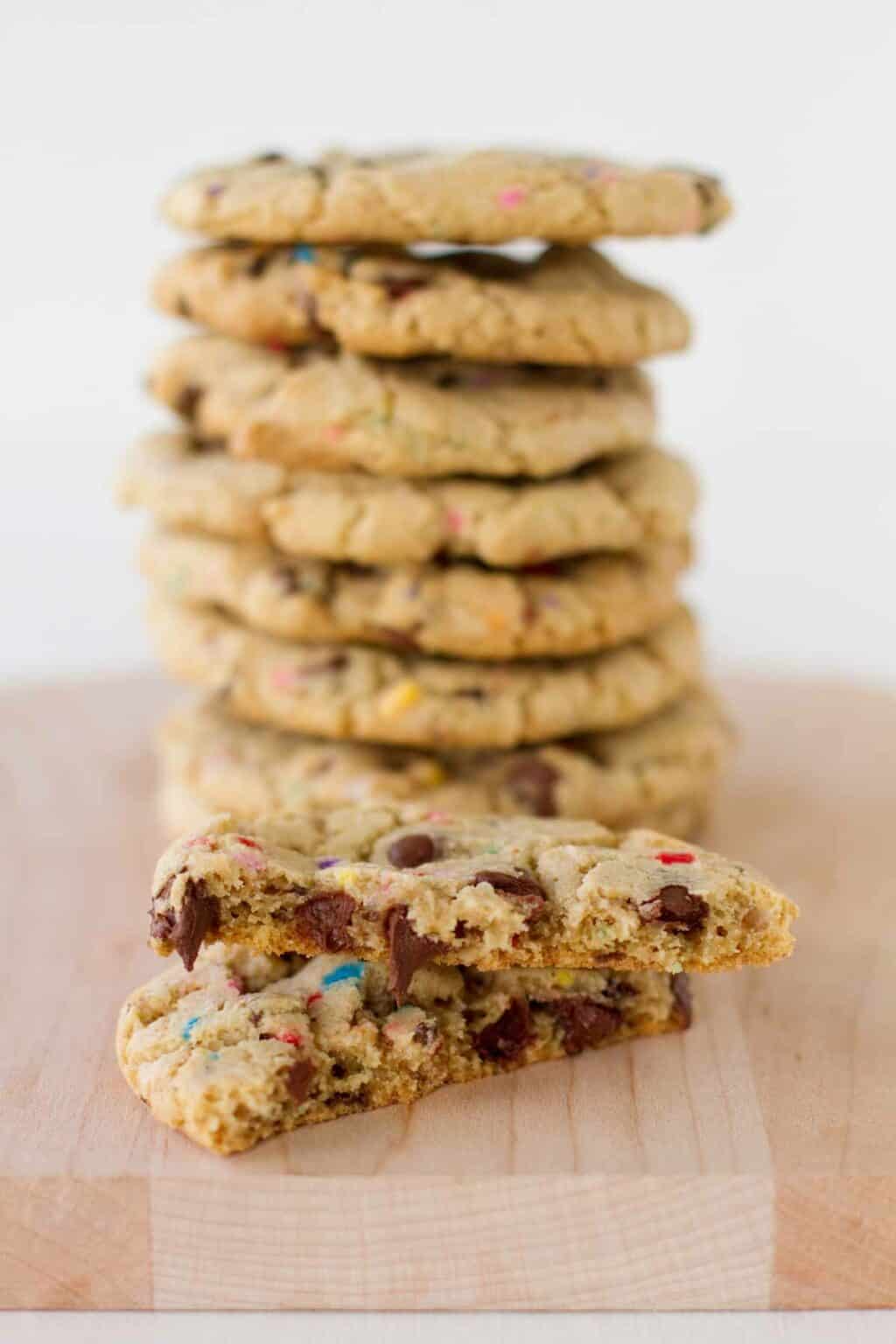 Chocolate Chip Sprinkle Cookies - Taste and Tell