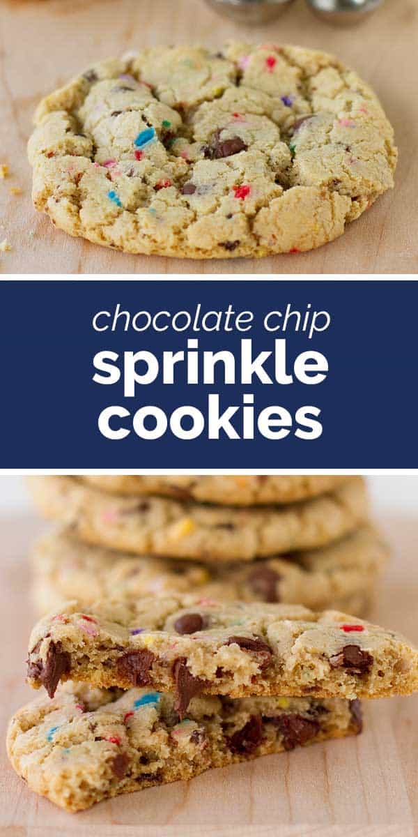 Chocolate Chip Sprinkle Cookies - Taste and Tell