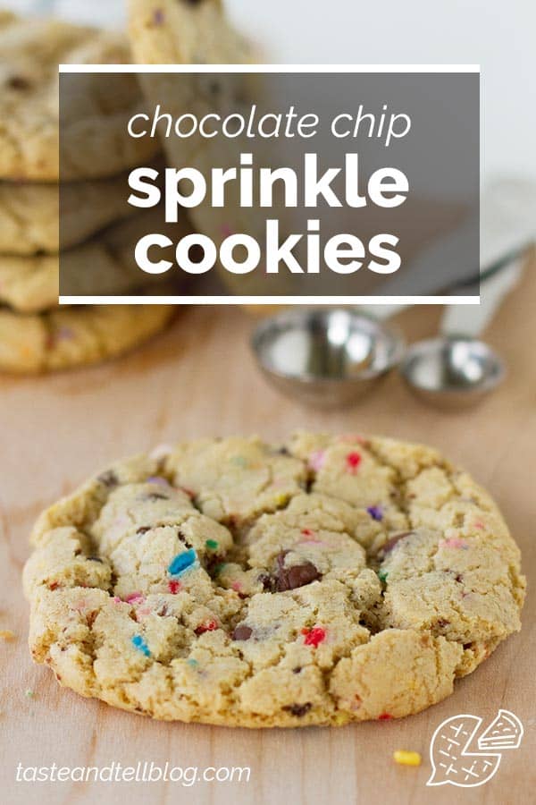 Chocolate Chip Sprinkle Cookies - Taste and Tell