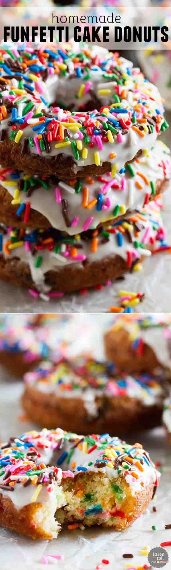 Homemade Funfetti Donuts - Taste and Tell