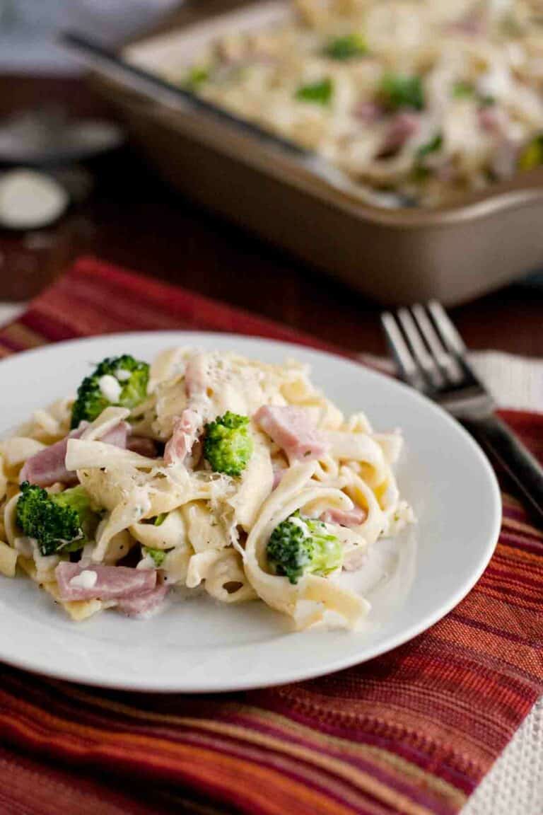 Ham and Broccoli Pasta Bake - Taste and Tell