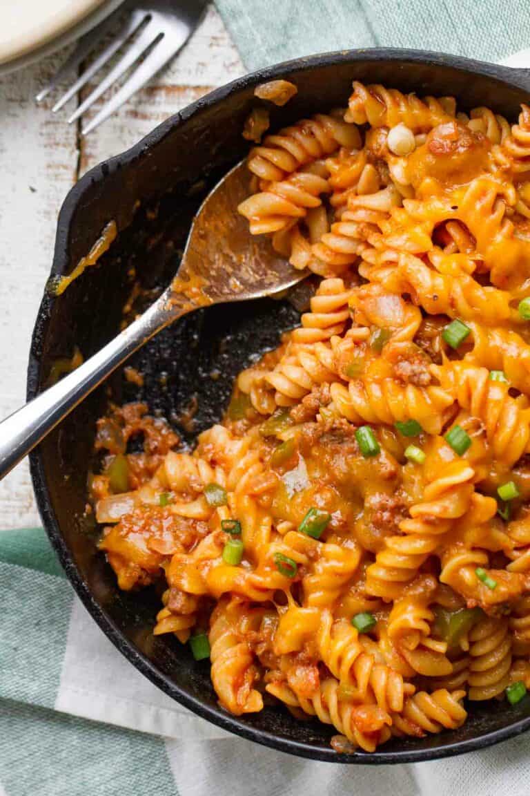 Sloppy Joe Pasta - Taste and Tell