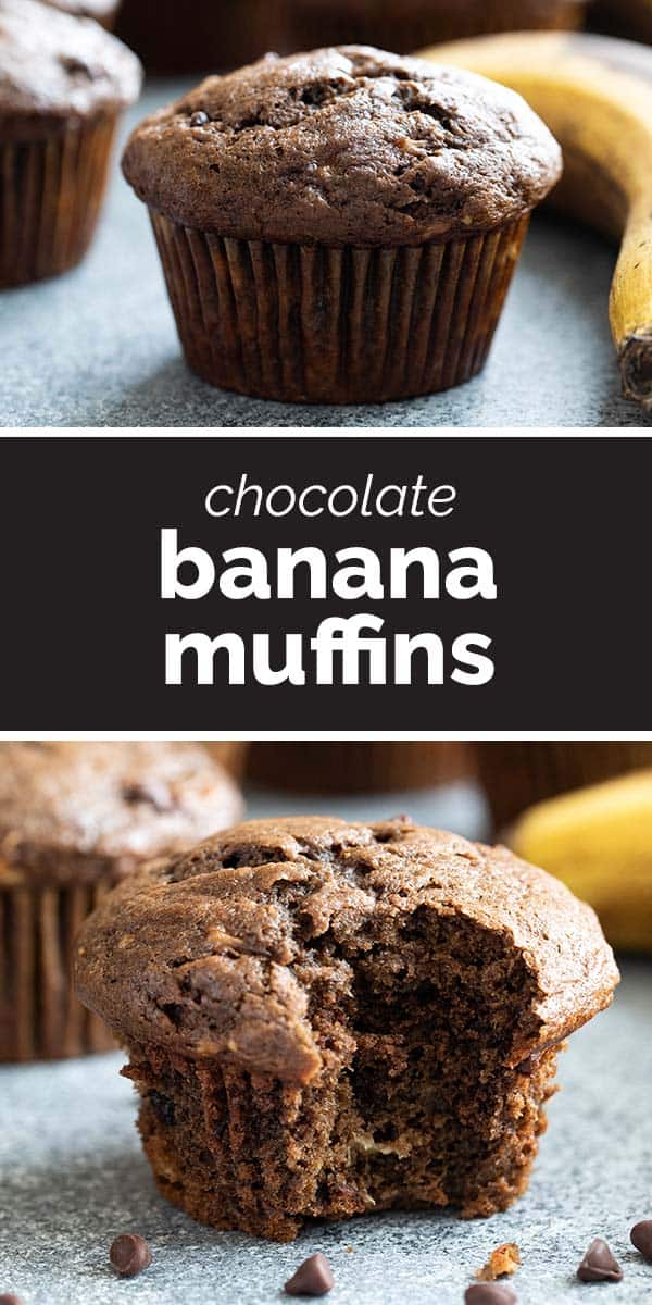 Chocolate Banana Muffins - Taste and Tell