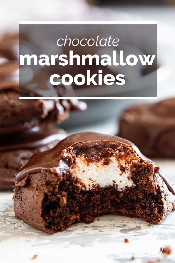 Chocolate Marshmallow Cookies - Taste and Tell