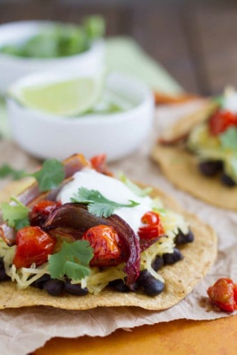 Vegetarian Tostadas - Taste and Tell