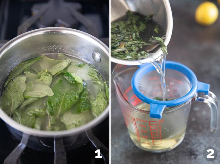 Mint and Basil Lemonade - Taste and Tell