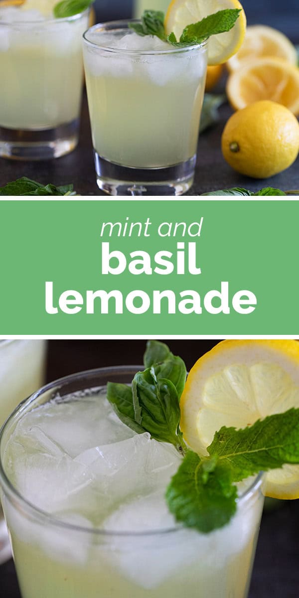 Mint and Basil Lemonade - Taste and Tell