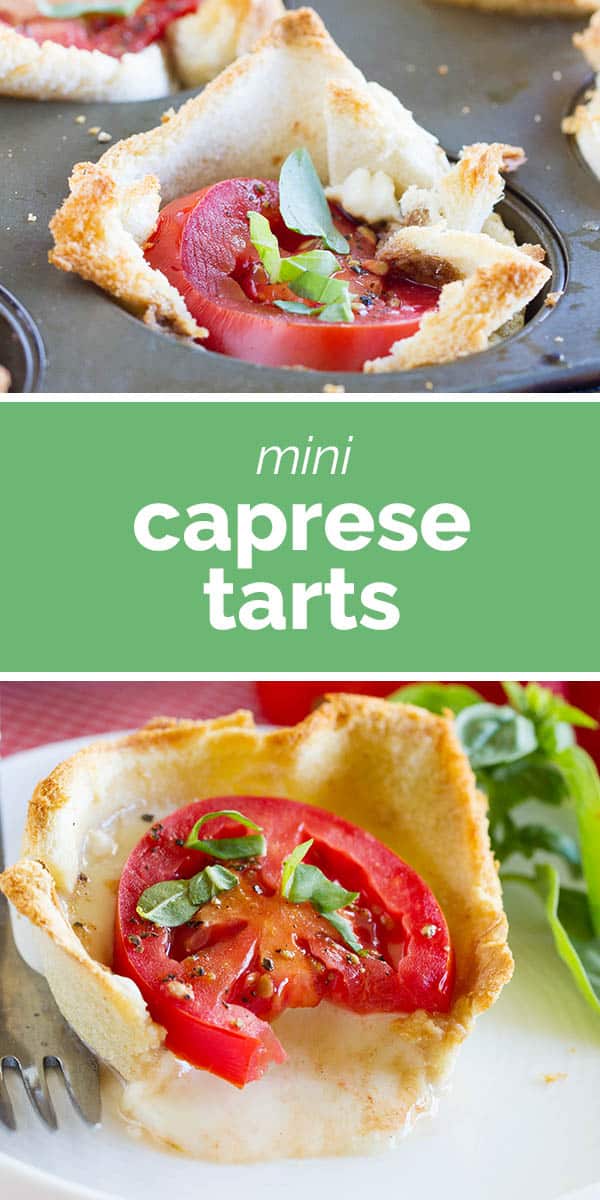 Mini Caprese Tarts - Taste and Tell
