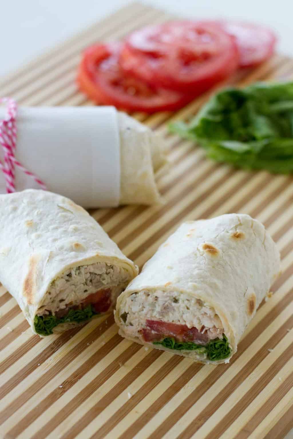 Chicken Pesto Wraps - Taste and Tell