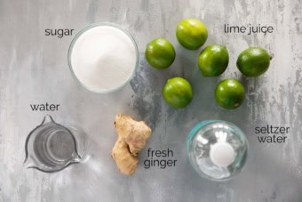 Sparkling Ginger Limeade - Taste and Tell