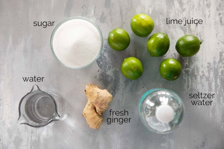 Sparkling Ginger Limeade - Taste and Tell