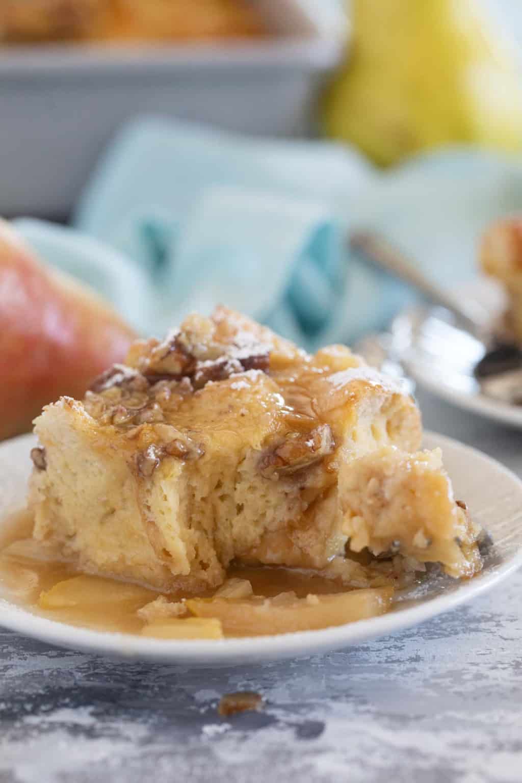 Pear Baked French Toast Overnight Casserole - Taste and Tell