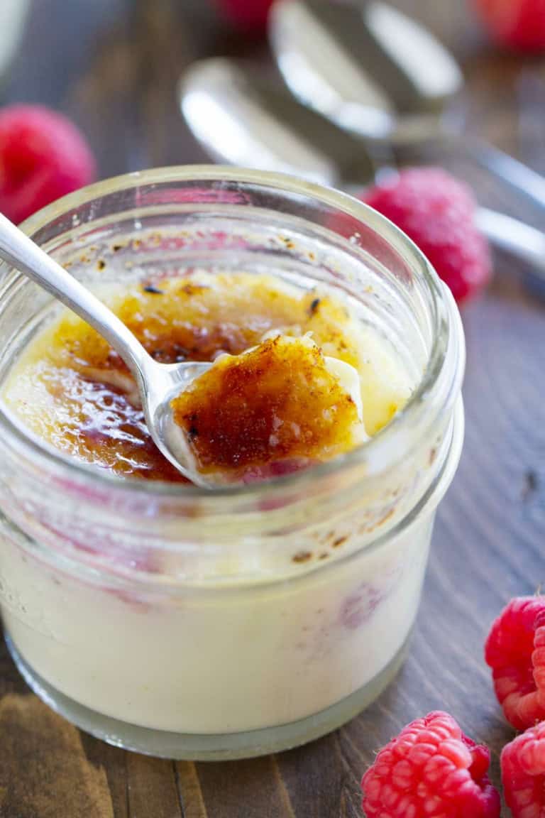 Raspberry Creme Brulee Recipe - Taste and Tell