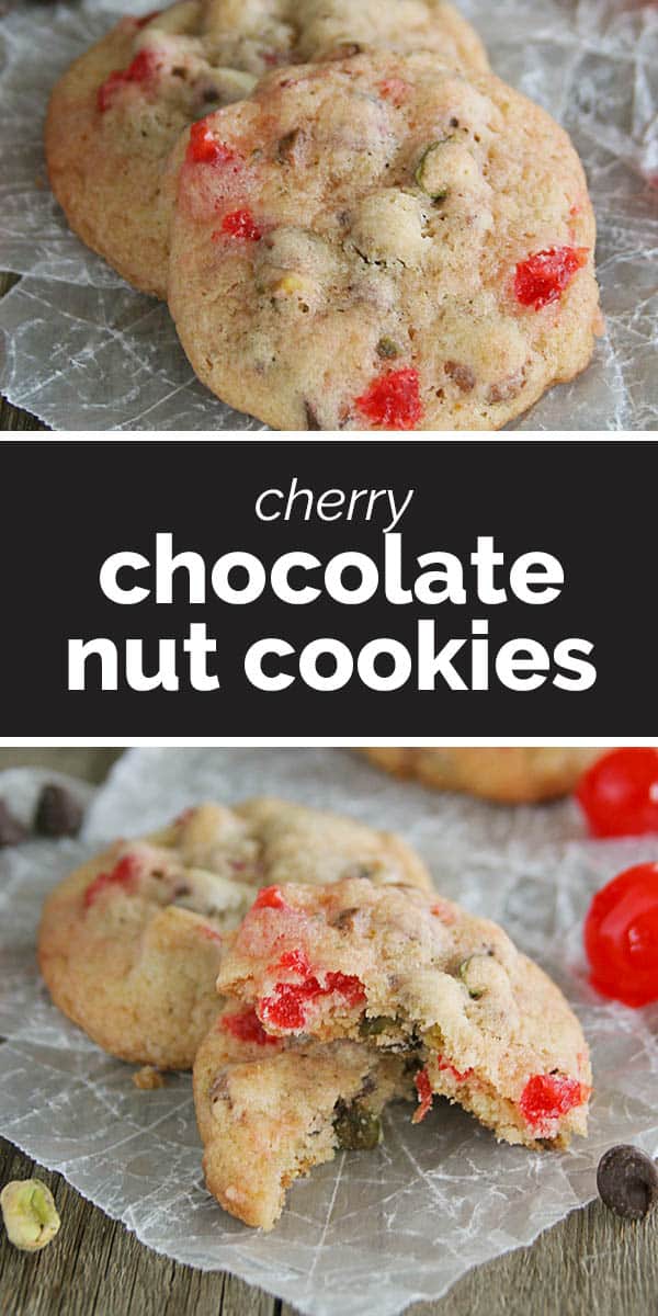 Cherry Chocolate Nut Cookies - Taste and Tell