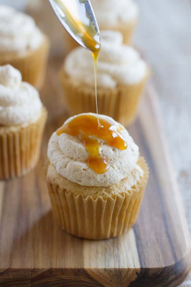 Pumpkin Angel Food Cupcakes - Taste and Tell