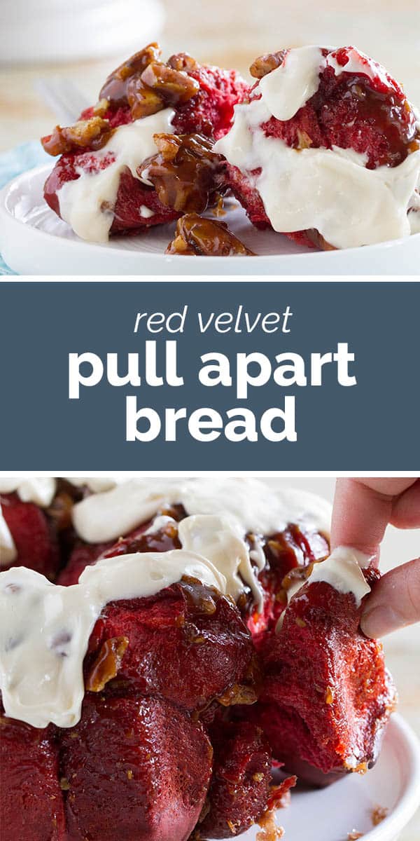 Red Velvet Pull Apart Bread - Taste and Tell