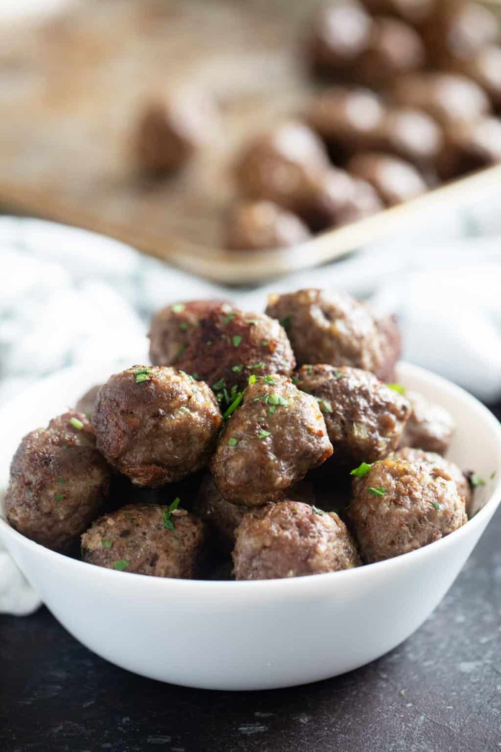 Baked Meatballs - Taste and Tell