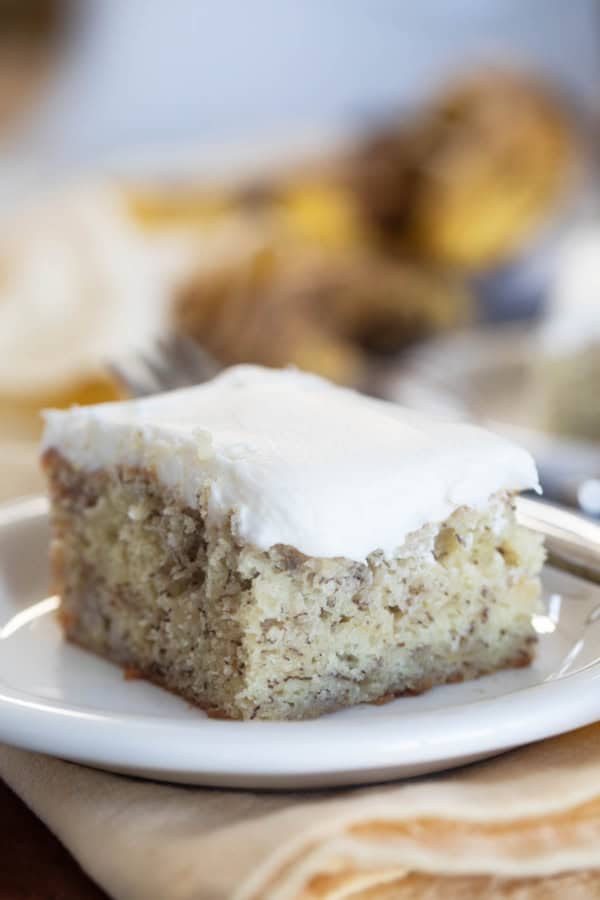 Banana Cake with Cream Cheese Frosting - Taste and Tell