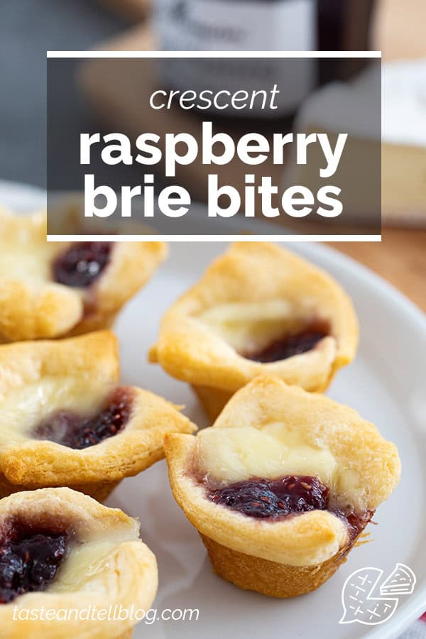 Easy Crescent Raspberry Brie Bites - Taste and Tell