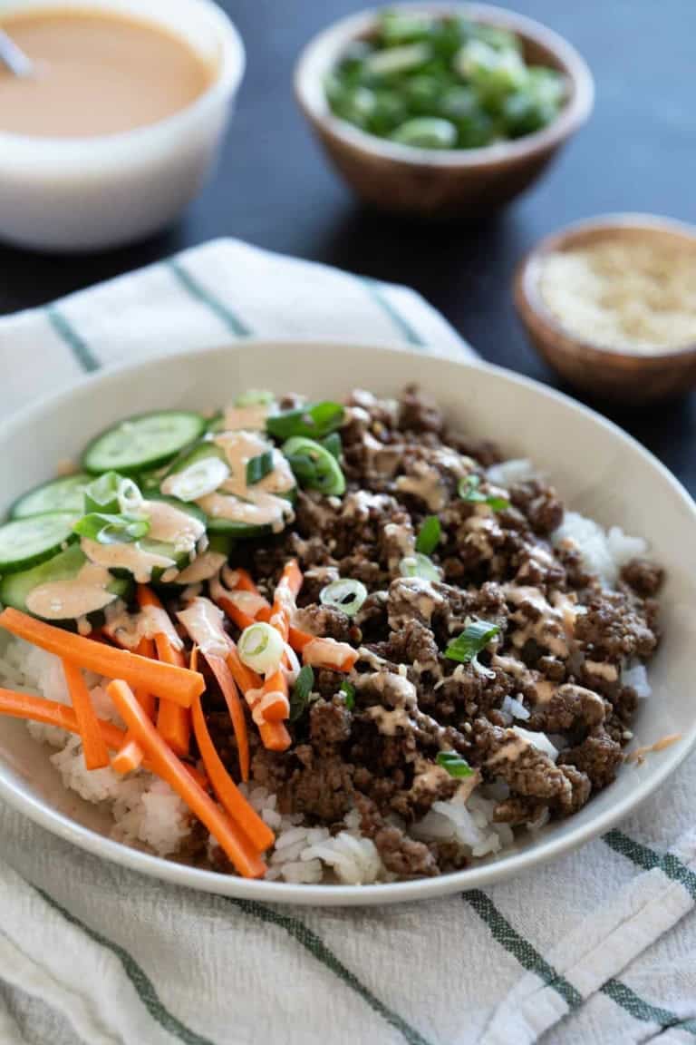 Korean Beef Bowls - Taste and Tell