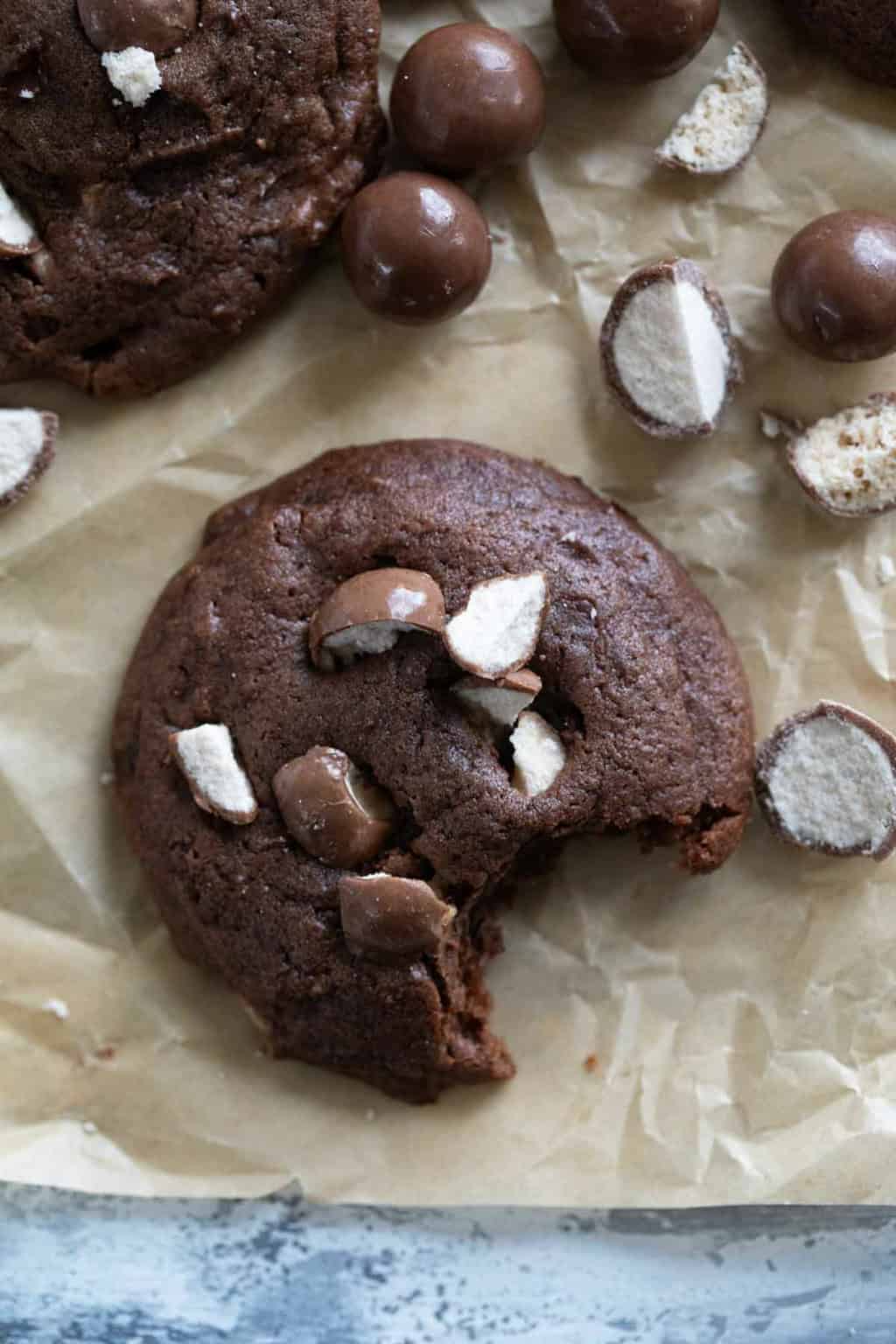 Chocolate Malted Milk Cookies Cookies - Taste and Tell